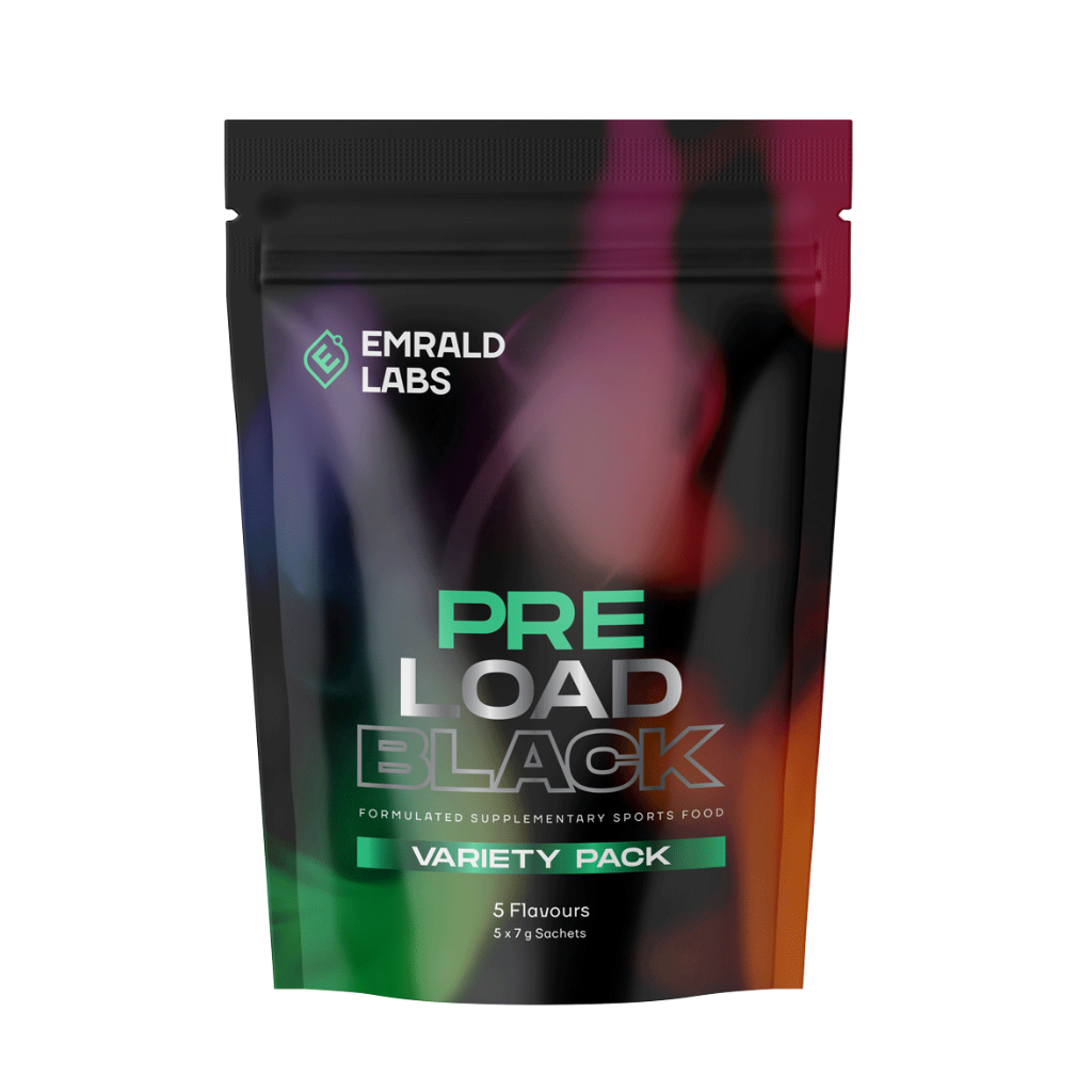 Buy Pre Load Black by Emrald Labs Online – oxygennutrition.com.au