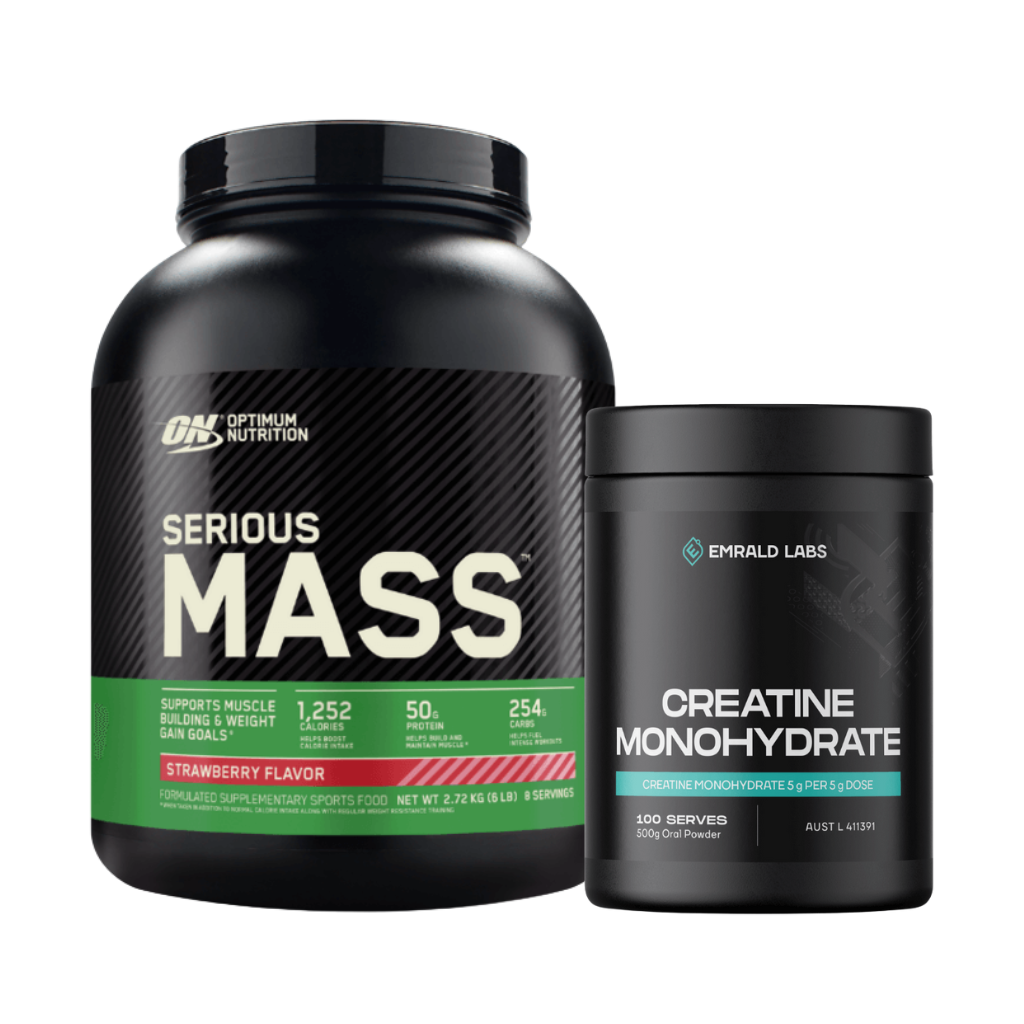 Build Muscle Stack | Serious Mass + Creatine Monohydrate – oxygennutrition.com.au