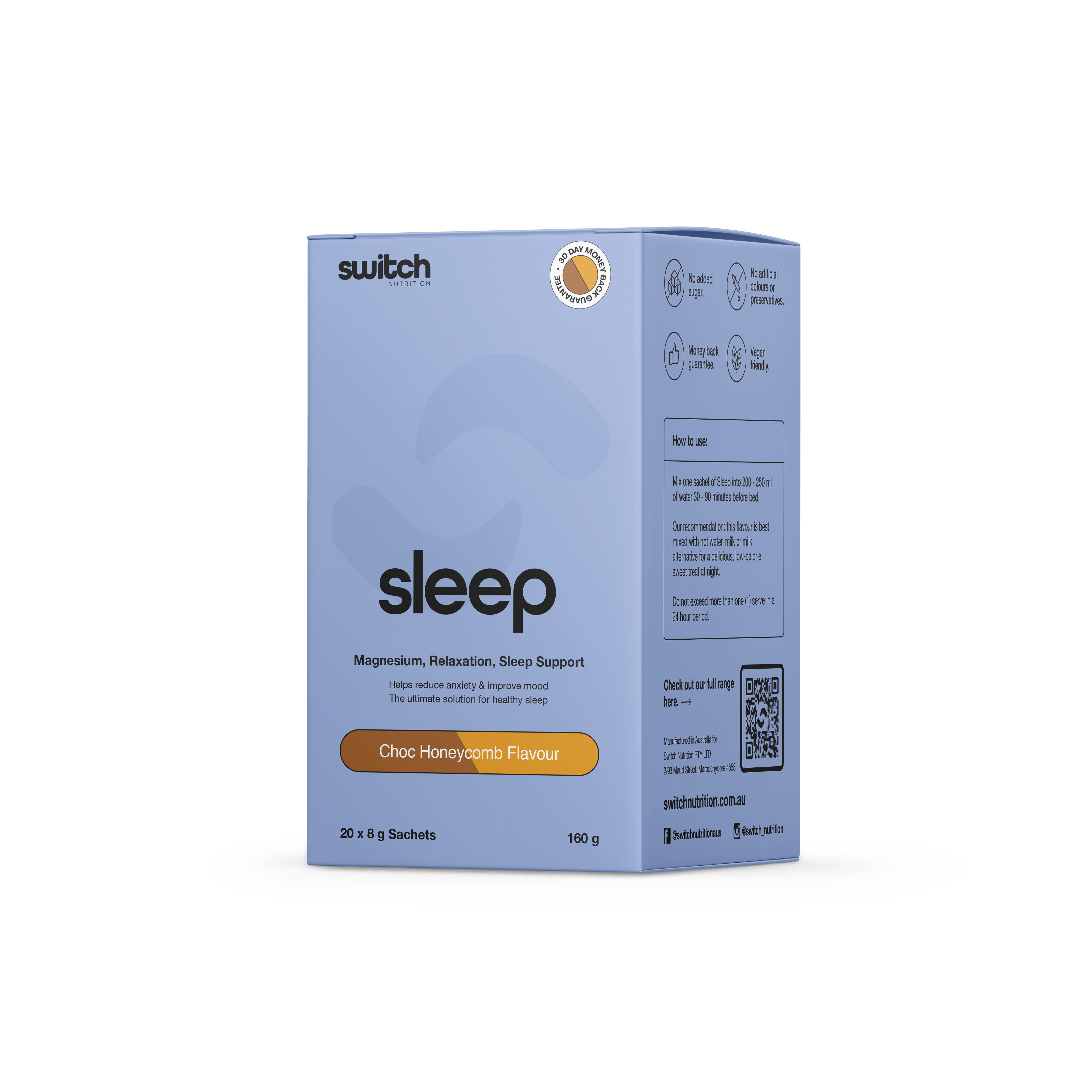 Switch Nutrition | Buy the Sleep Satchet Box Online! – oxygennutrition ...